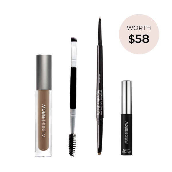 Sparse Brows Essentials Kit - Pencil, Gel & Wax l WUNDERBROW